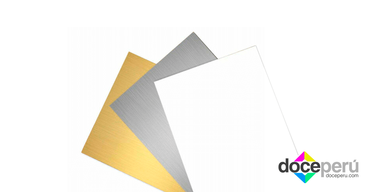 Lámina de aluminio 40x60cm plata | Doce Perú