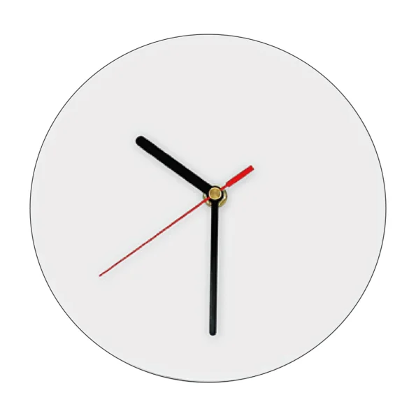 Reloj de vidrio sublimable de textura lisa | Doce Perú